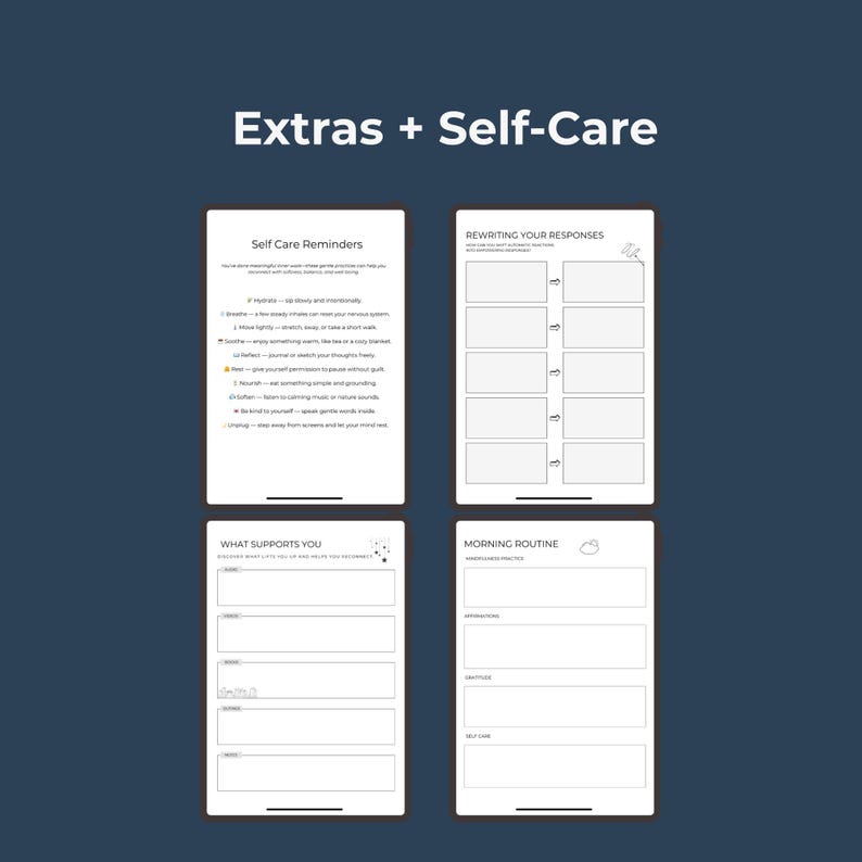 Shadow Work Journal Printable – Guided Self-reflection Workbook for Emotional Healing, Inner ...