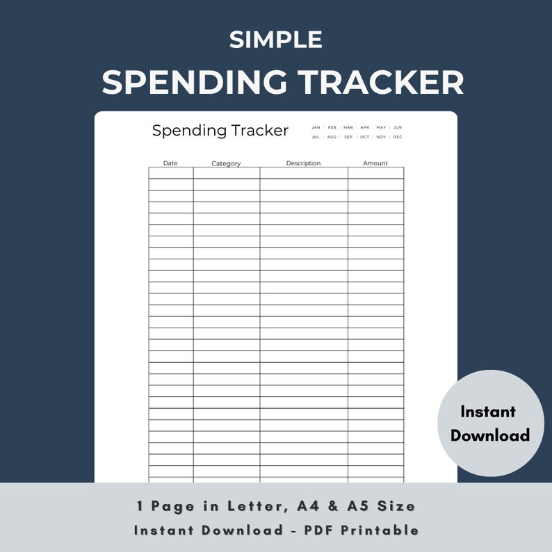 Printable weekly expense tracker - todaykoti
