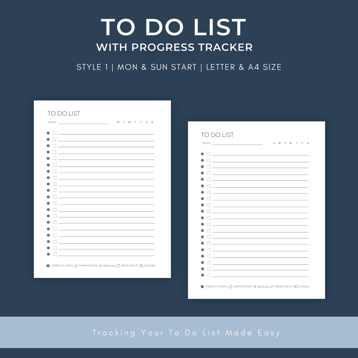 To Do List Printable Template to Do List Productivity Todo List ...