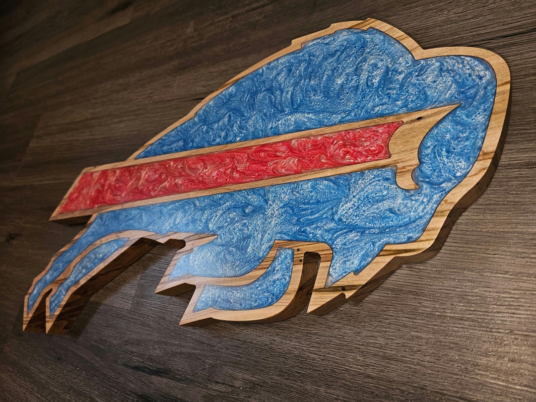 Buffalo Bills Wood and Epoxy Logo One of a Kind - Etsy
