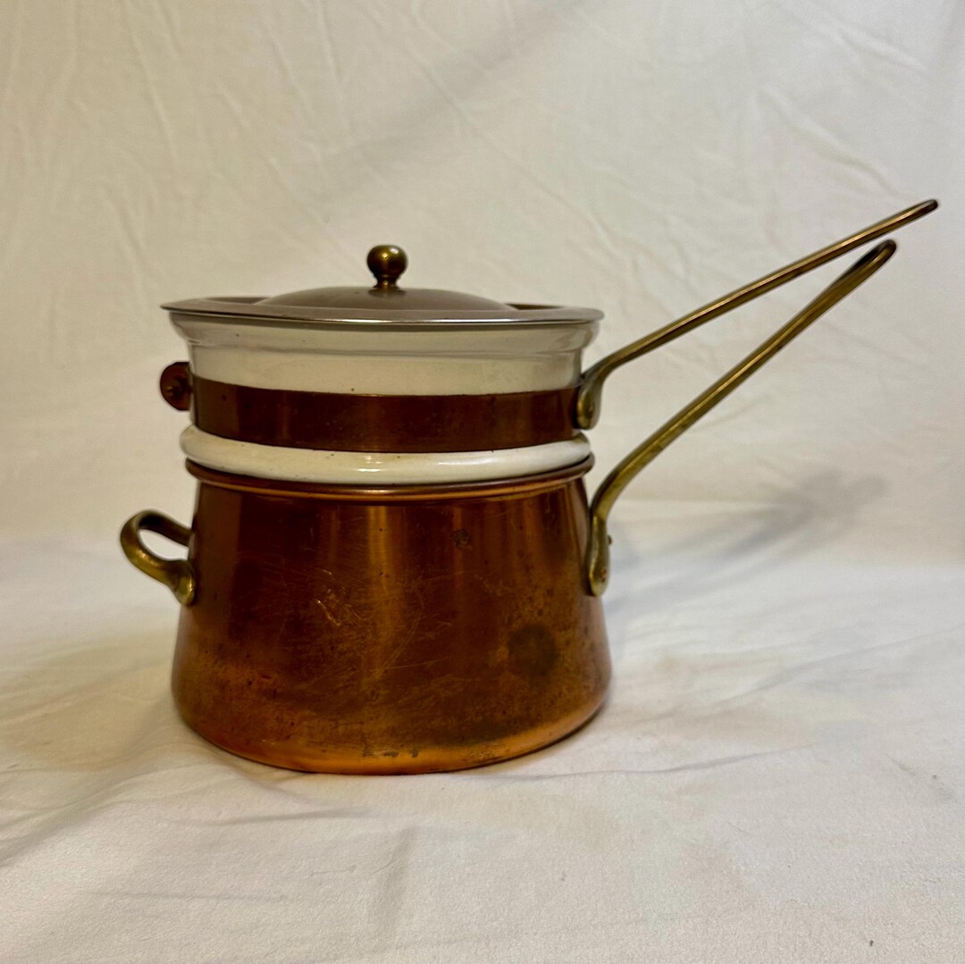 Vintage Copper Double Boiler - Etsy