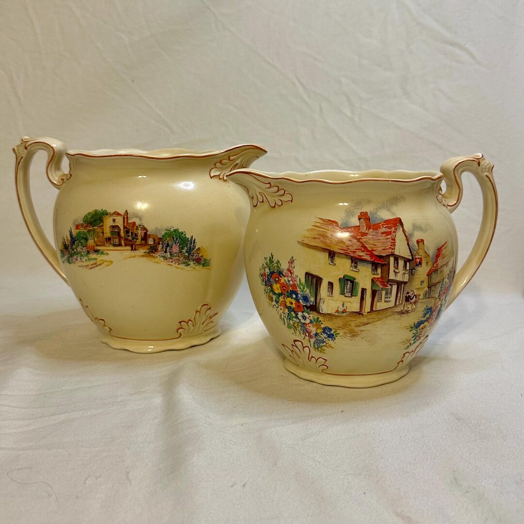 Vintage Royal Venton Ware Pitchers, Royal Venton Ware Pitcher Set “the ...