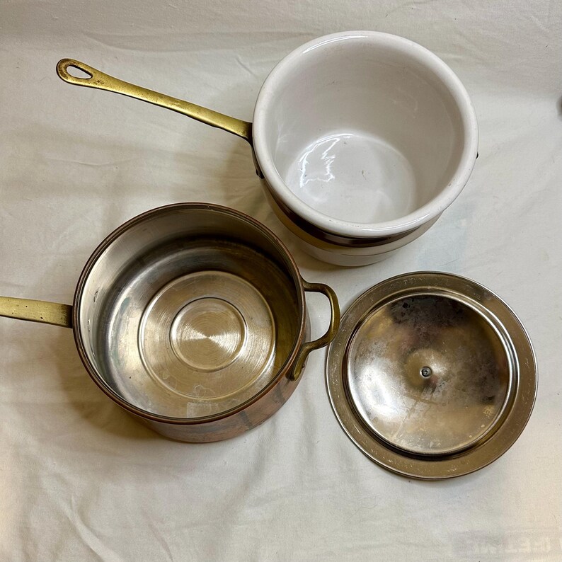 Vintage Copper Double Boiler - Etsy