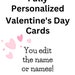 Editable, Printable 8.5 X 11 Valentine's Day Card - Etsy