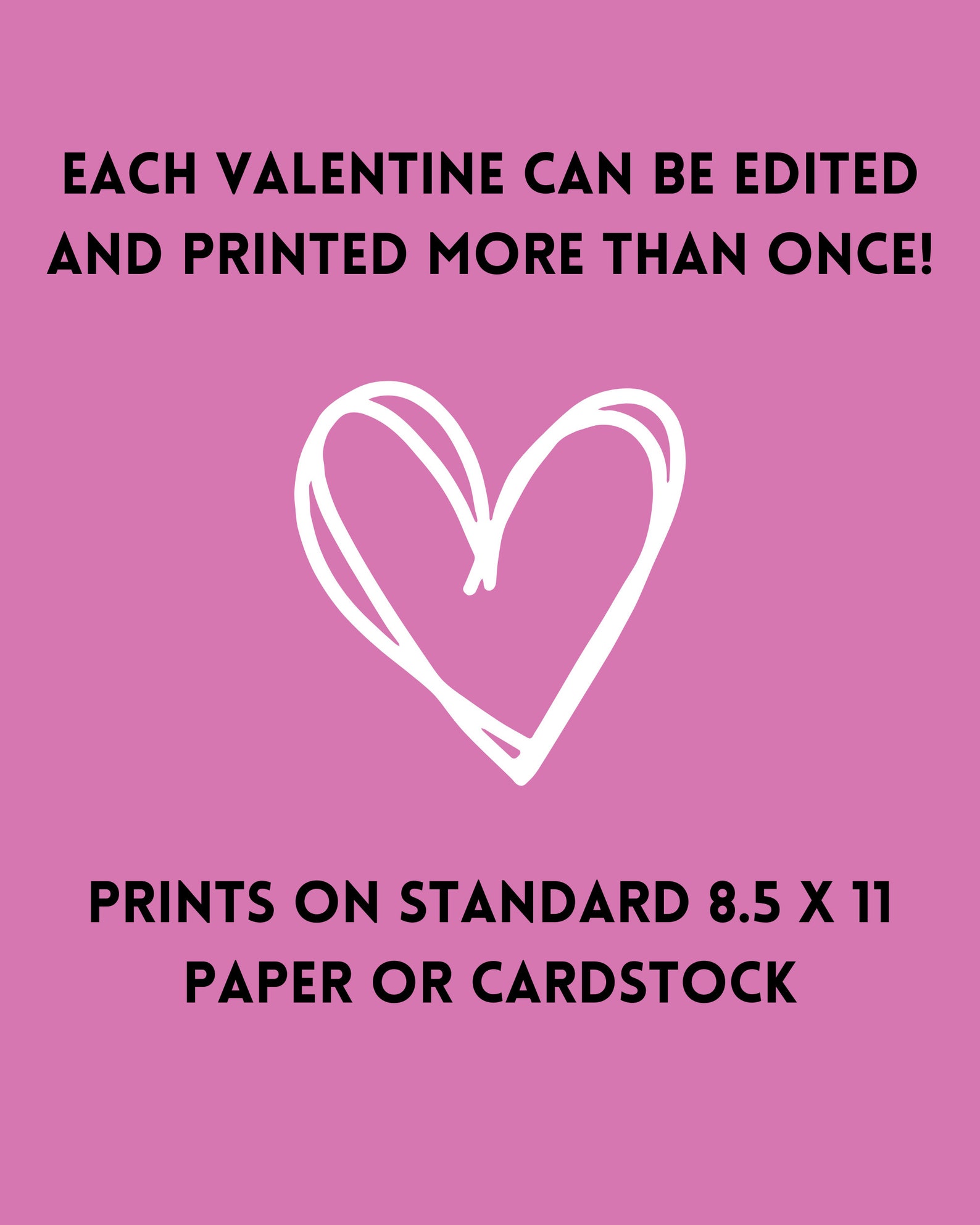 Personalized Valentine's Day Card--instant Digital Download - Etsy