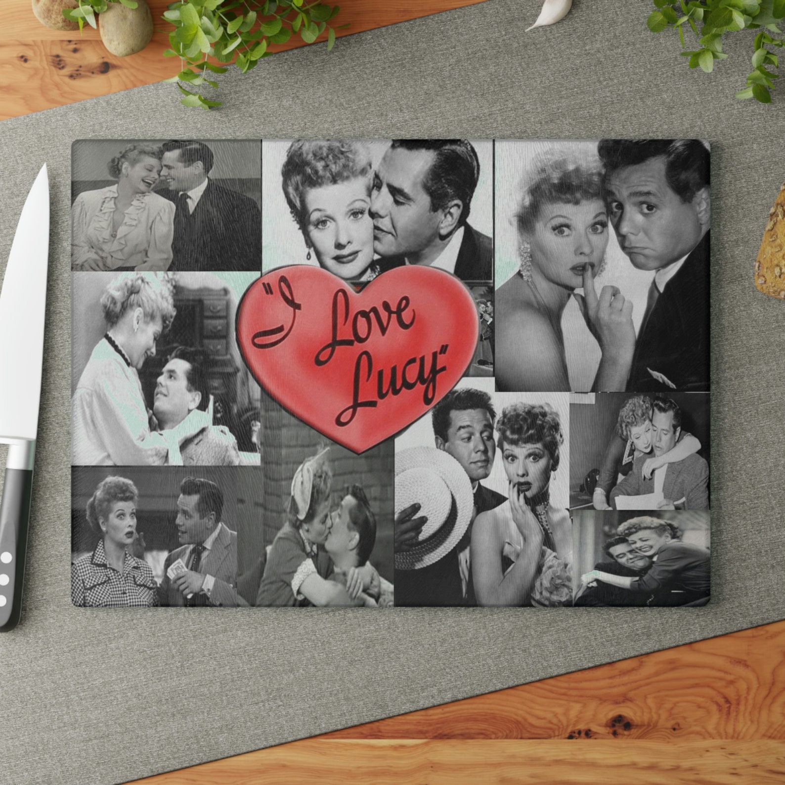 I Love Lucy Glass Cutting Board, I Love Lucy Gift, Lucille Ball, Lucy ...