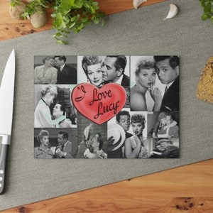 I Love Lucy Glass Cutting Board, I Love Lucy Gift, Lucille Ball, Lucy ...