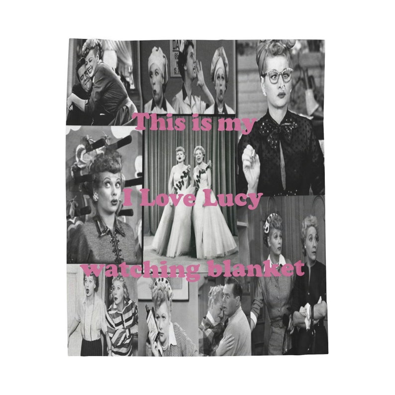 I Love Lucy Blanket, I Love Lucy Throw, Vitameatavegamin, Lucille Ball ...