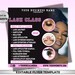 Lash Tech Class Flyer, Lash Extension Course, Lash Business Flyer, Pink ...