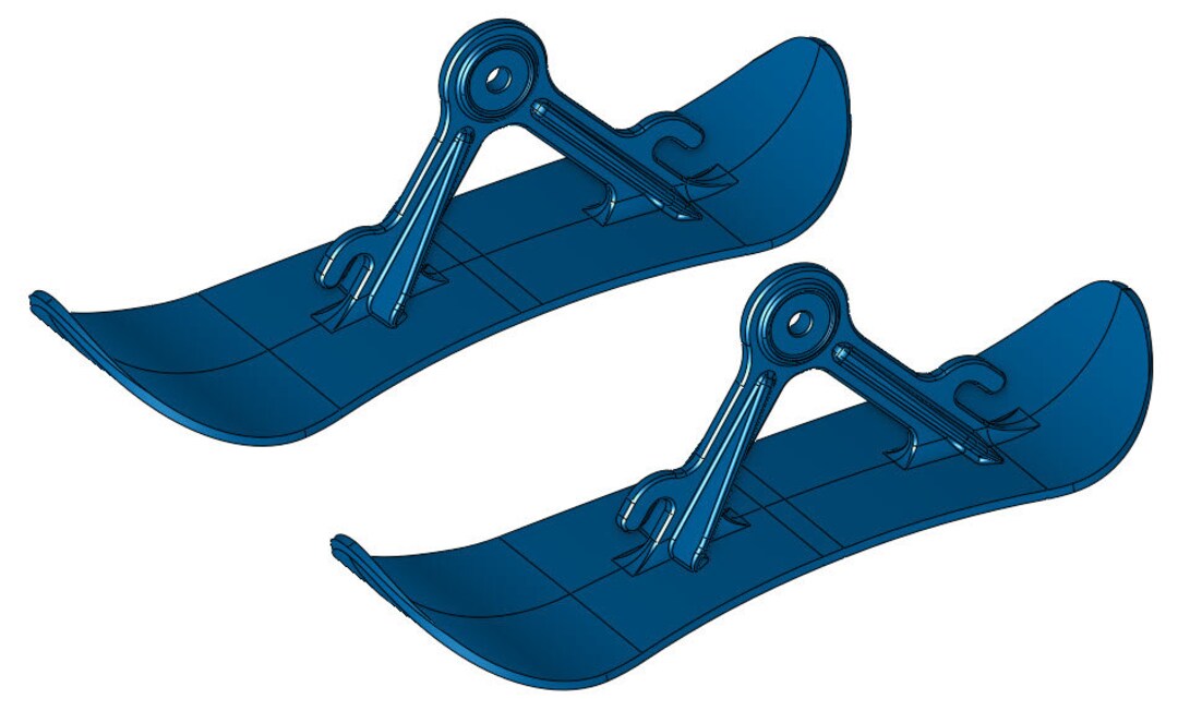 1/10 Scale RC Ski Set for Sand and Snow. These Skis Are Great for ...