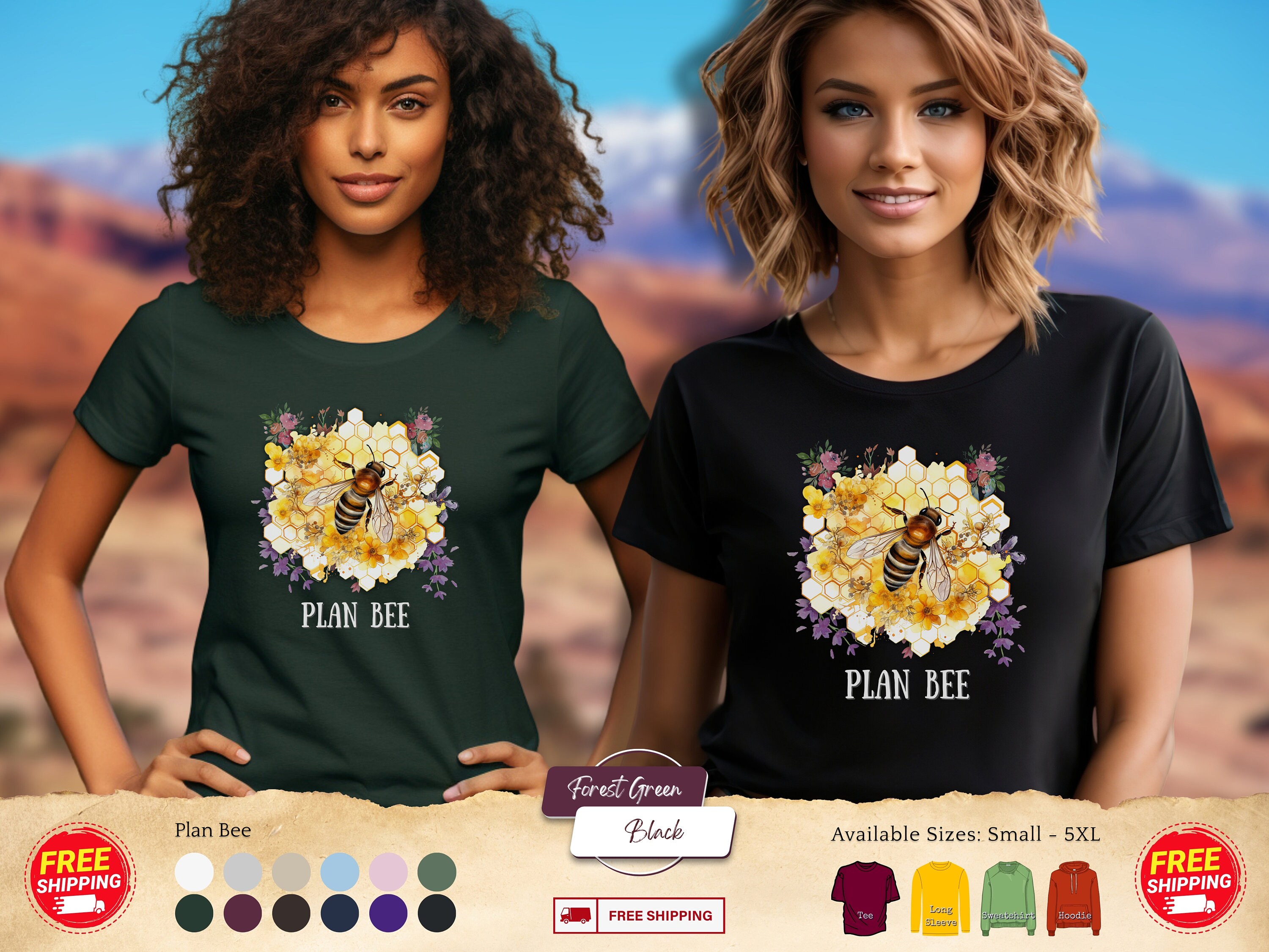 Plan Bee Tshirt, Bees Tee Shirt, Beekeeper, Cottagecore, Gardener ...