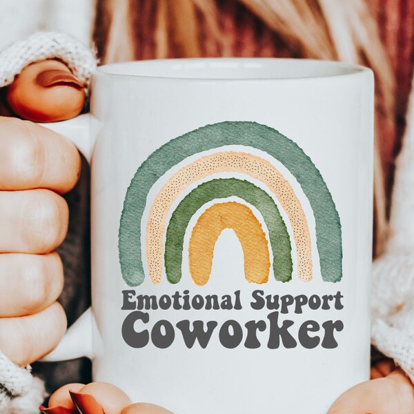 Emotional Support Coworker Mug - Etsy