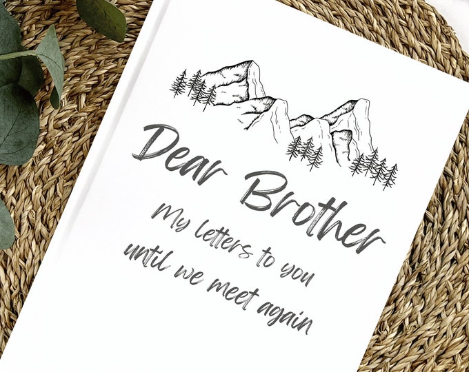 Brother Grief Journal, Letters to My Brother in Heaven, Brother ...