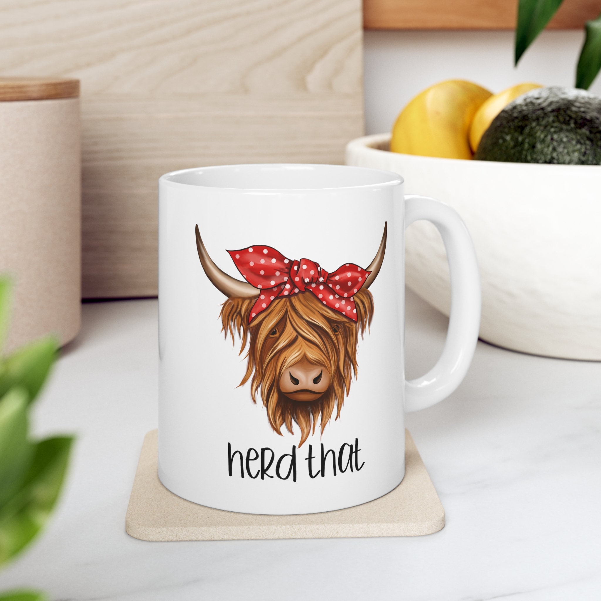 Highland Cow Mug, Highland Cow Gift, Highland Cow Coffee Cups, Cow ...
