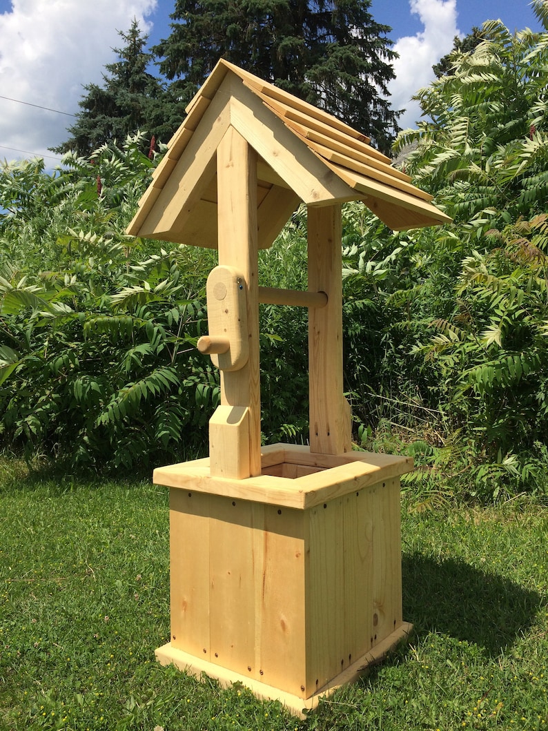 Garden Wishing Well Plans With Pocket Hole Construction - Etsy