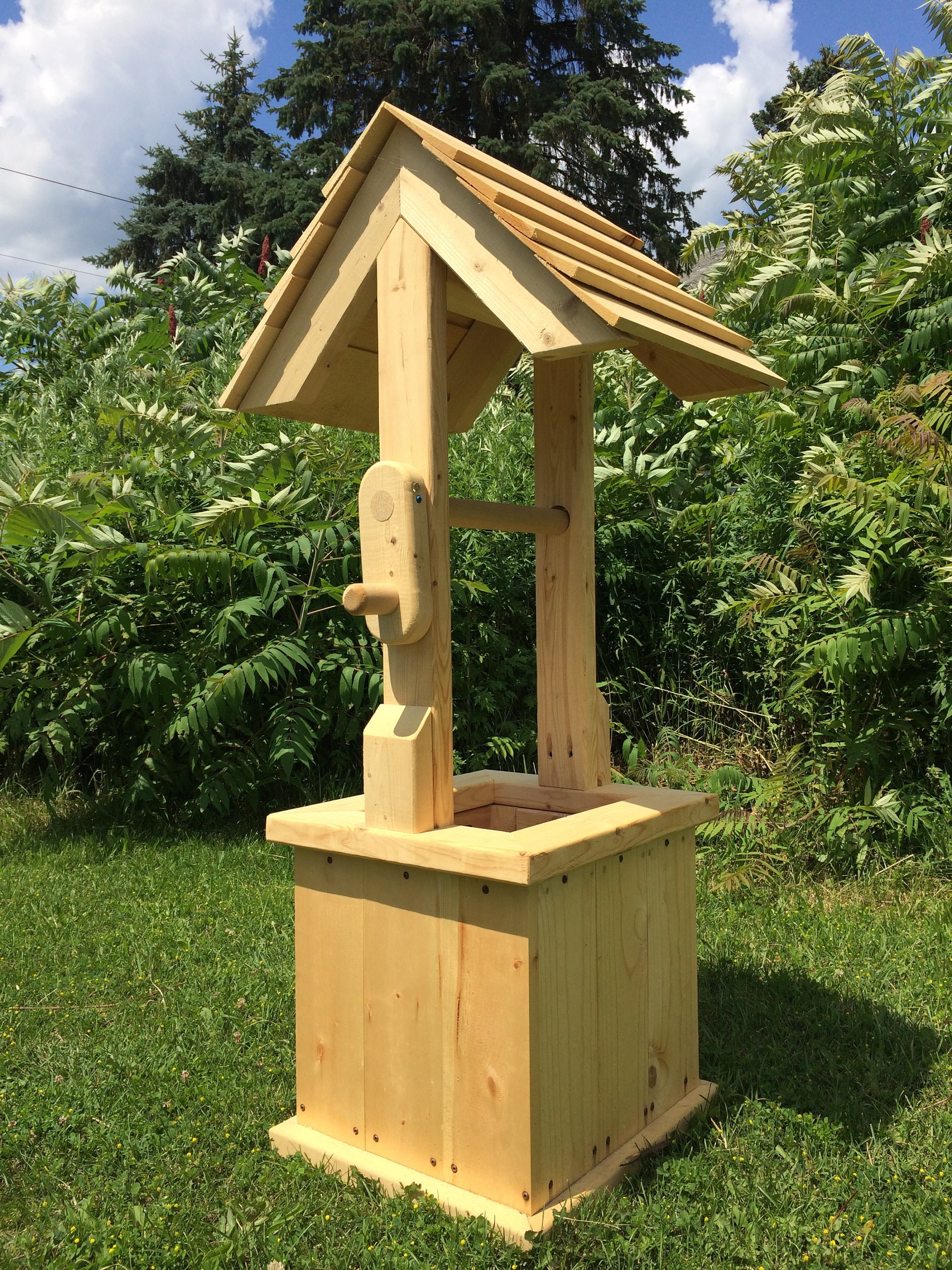 Garden Wishing Well Plans With Pocket Hole Construction - Etsy