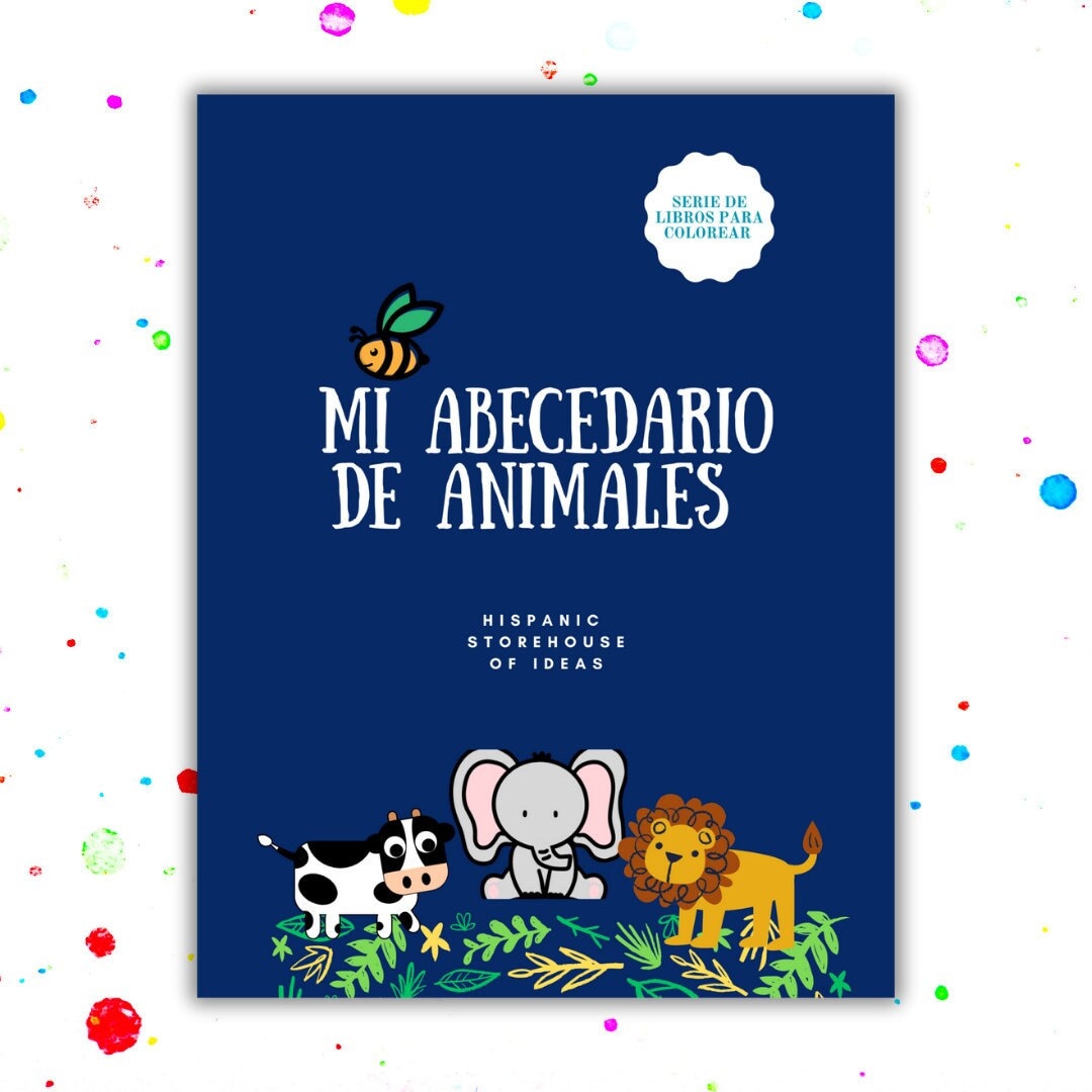Spanish Coloring Book Animal Alphabet.alfabeto De Animales Espanol ...