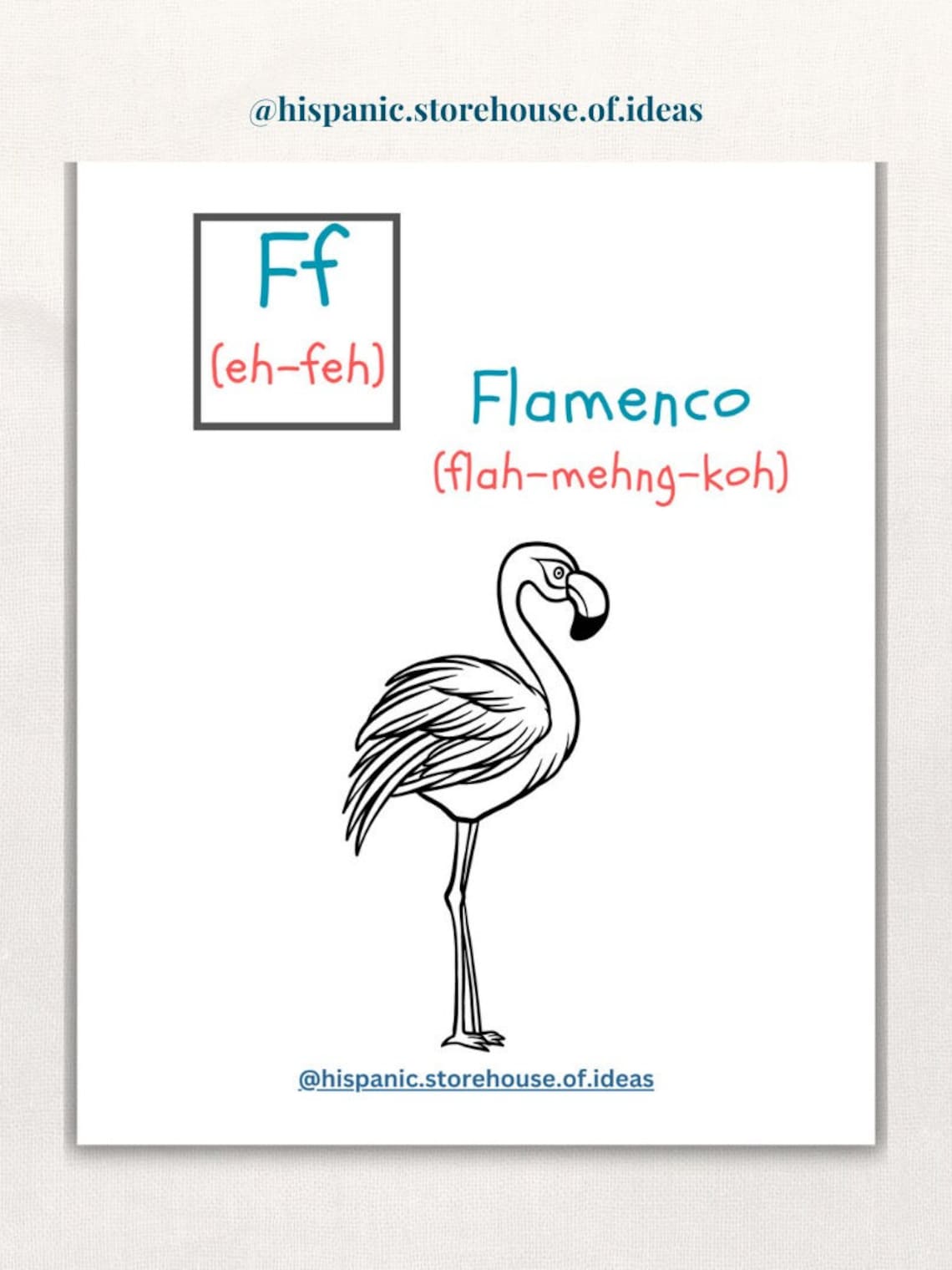 Spanish Coloring Book Animal Alphabet.alfabeto De Animales Espanol ...