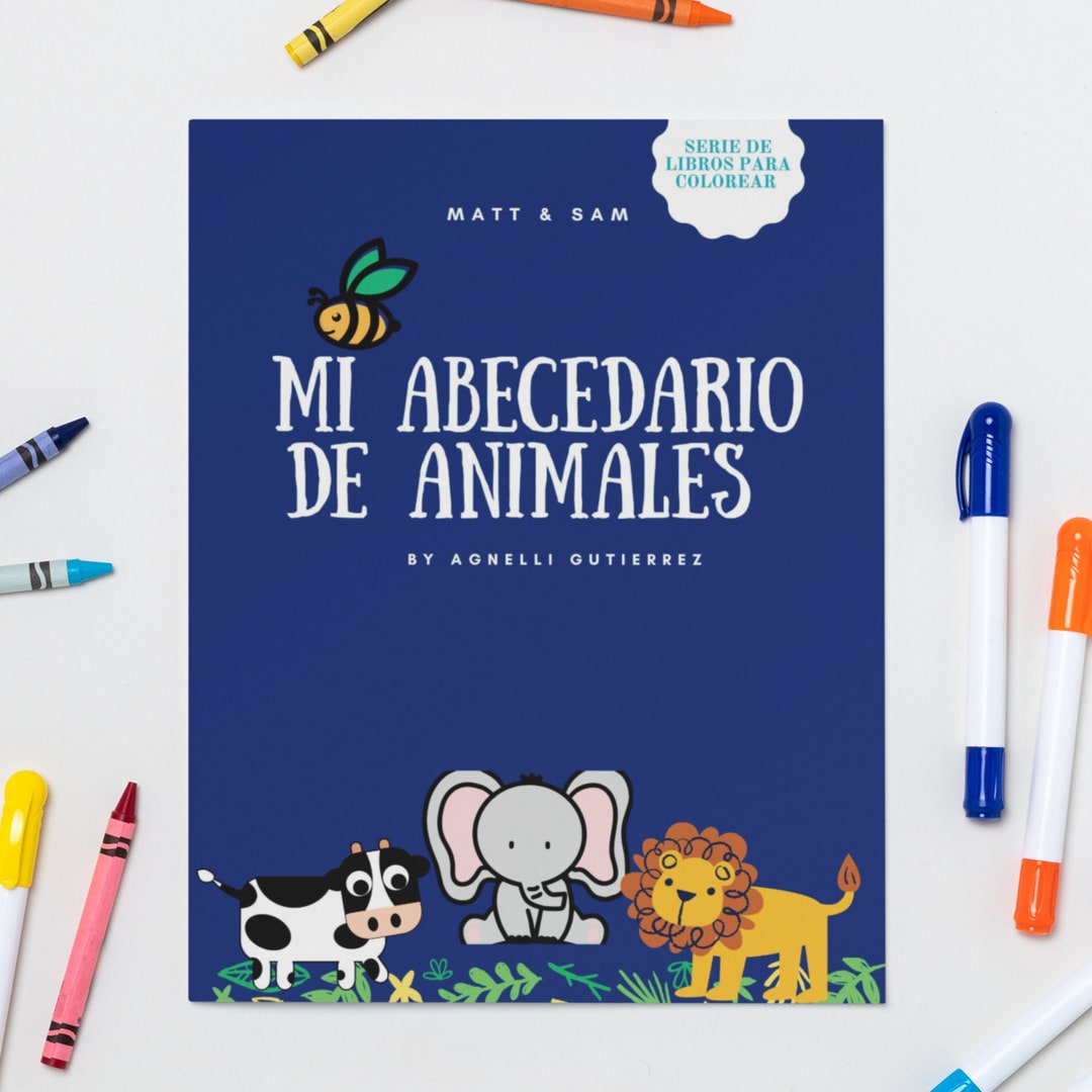 Spanish Coloring Book Animal Alphabet.alfabeto De Animales - Etsy