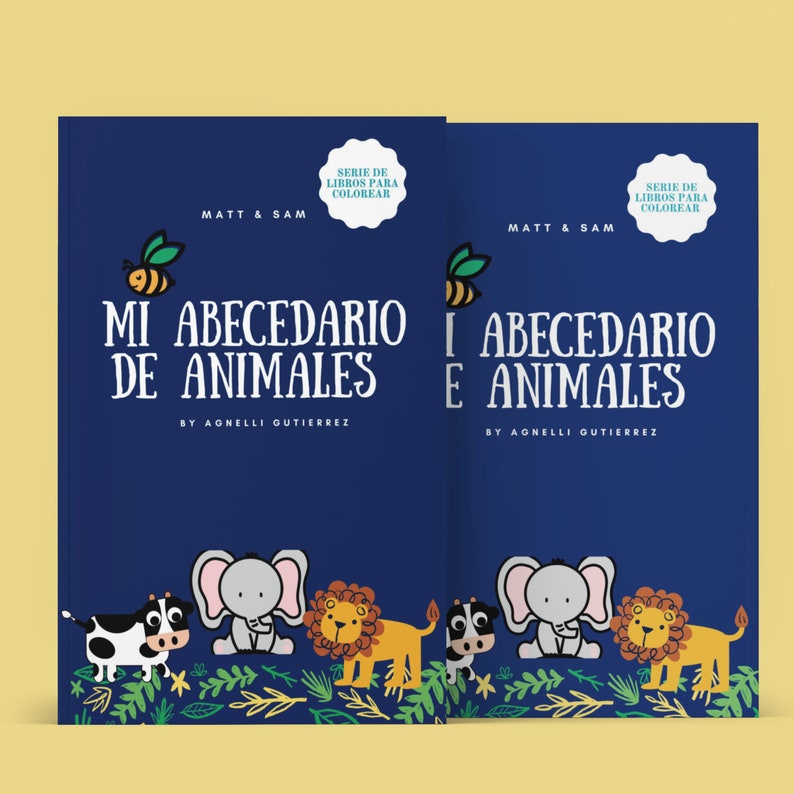 Spanish Coloring Book Animal Alphabet.alfabeto De Animales - Etsy