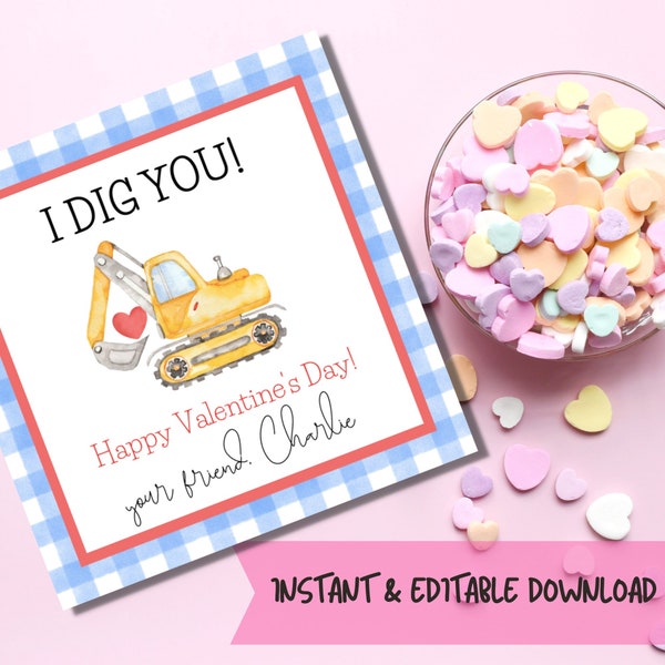 I Dig You Valentine - Etsy
