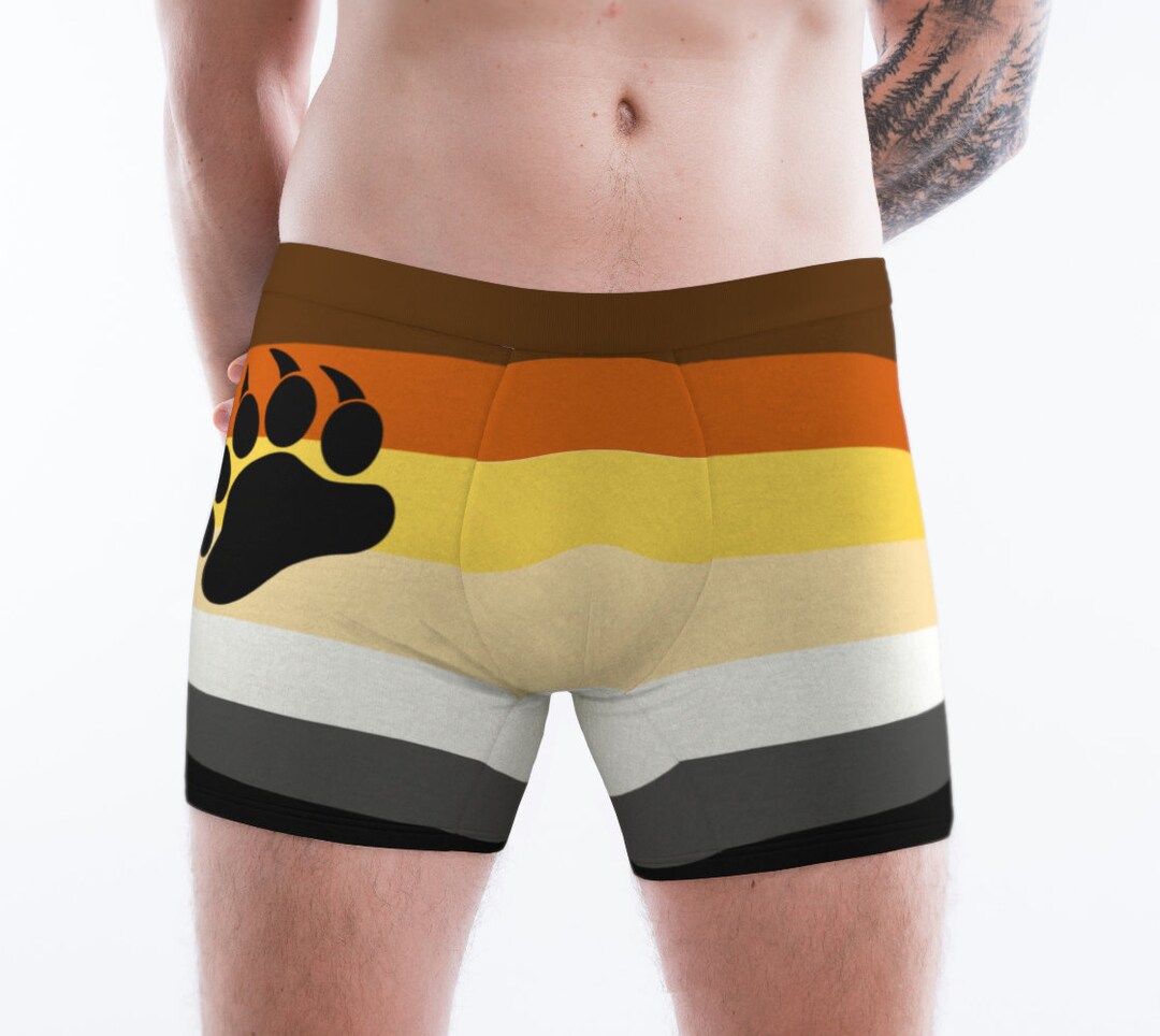 Bear Pride Flag Boxer Briefs Gay Men's Underwear LGBTQ - Etsy