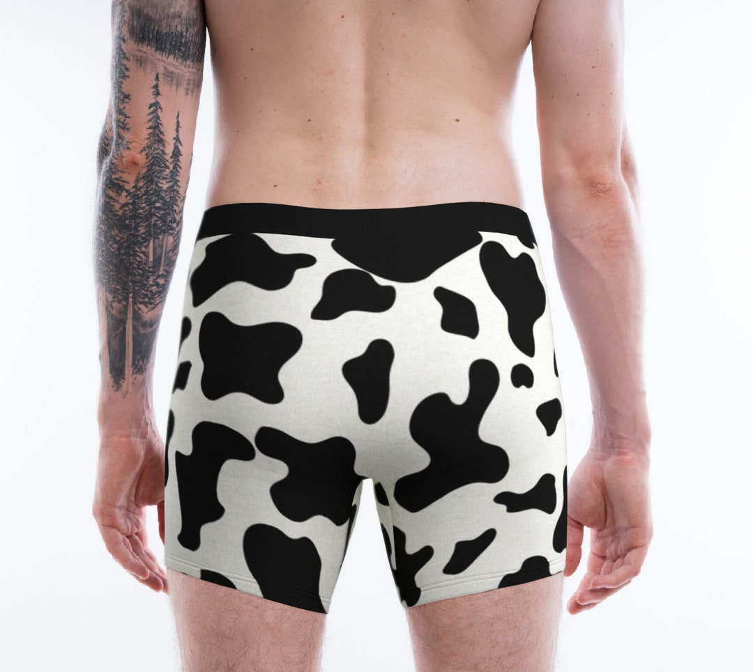 Cow Print Men's Boxer Briefs: Novelty Underwear - Etsy UK