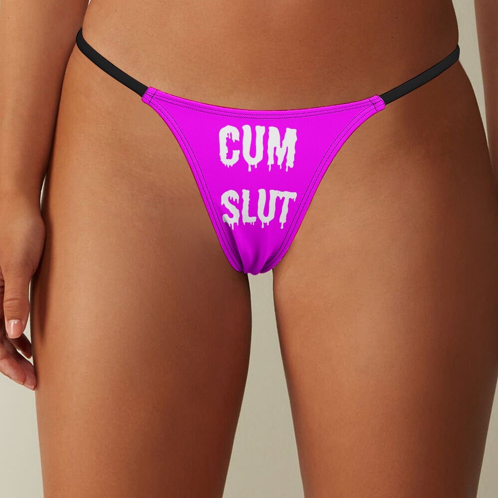 Cumslut Thong, Hot Wife Sexy Panties, Gay Lingerie, Undies, Naughty Kinky Submissive Roleplay - Etsy