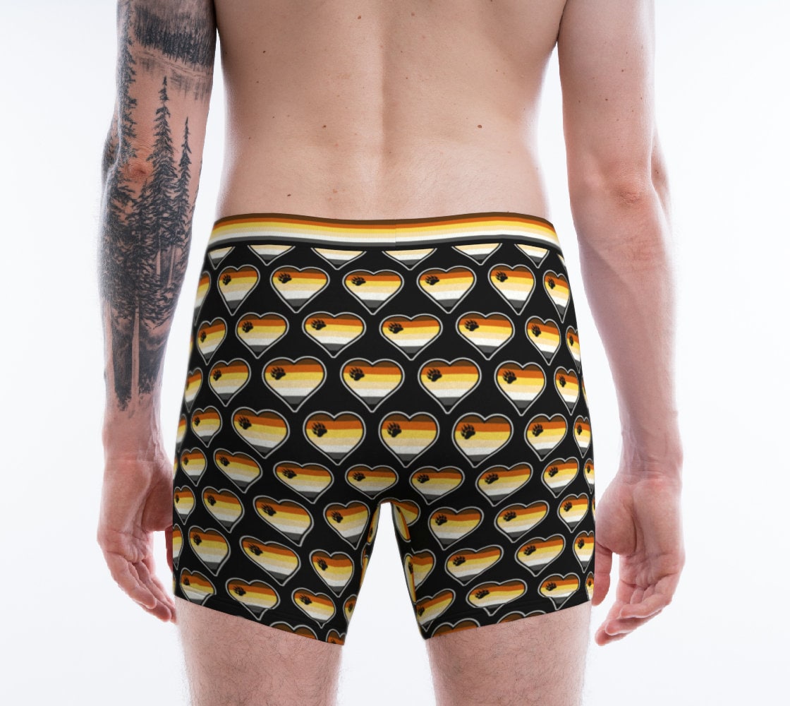 Pride Flag Boxer Briefs, Pup Bear Otter and Rainbow Progress Pride Flag ...