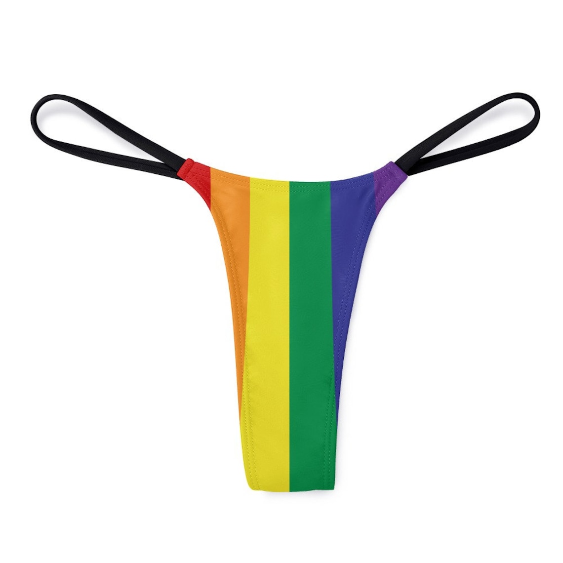Gay Pride Flag Thong, Women's G-string Underwear, Rainbow Panties ...