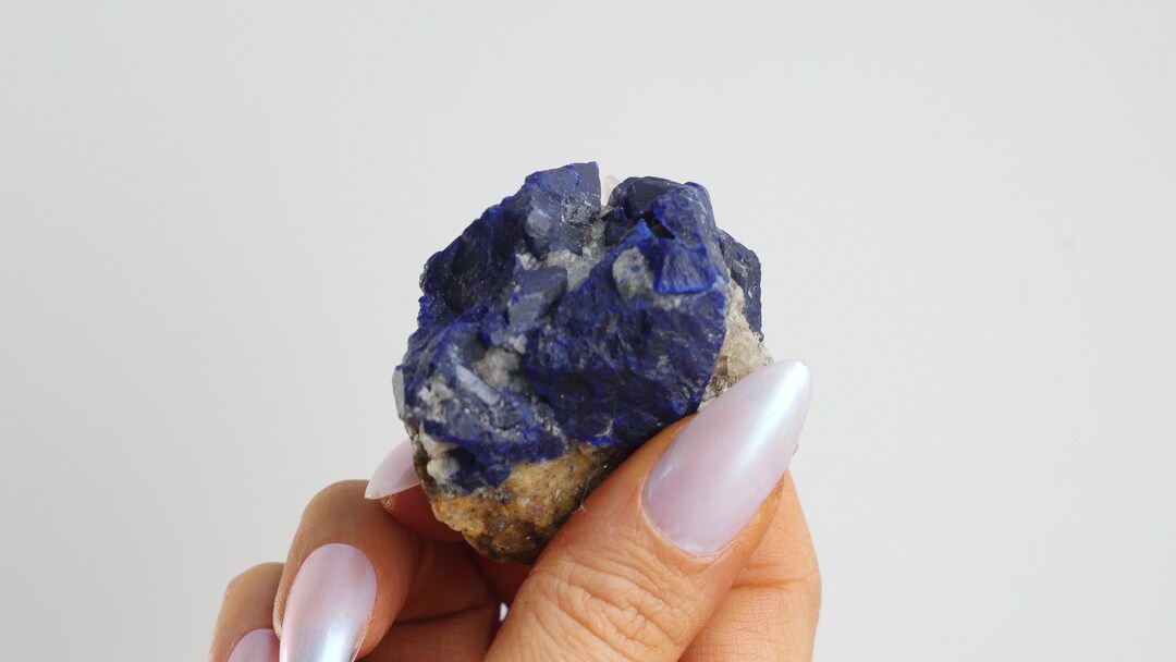 Deep Blue Lazurite on Matrix From Afghanistan! - Etsy