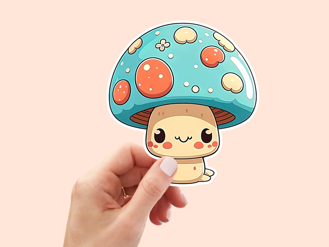 Cute Mushroom Sticker Gift for Her,boletus Mushroom,mushroom Baby ...
