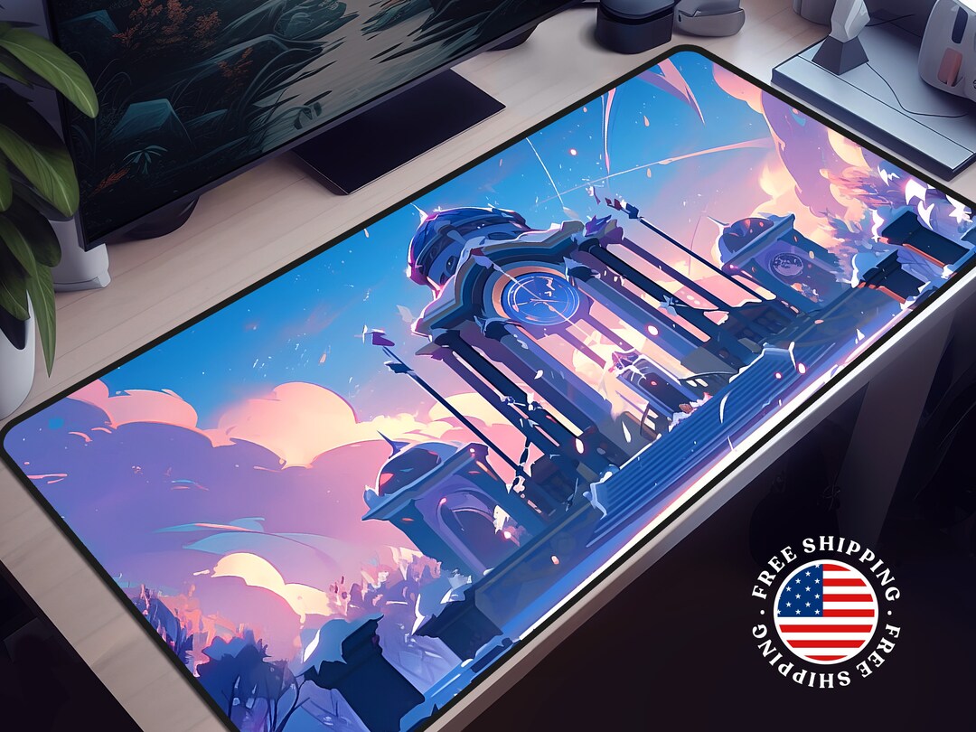 Lofi Anime Desk Mat, Lo-fi Vaporwave Desk Mat,cute Keyboard Mat,cute ...