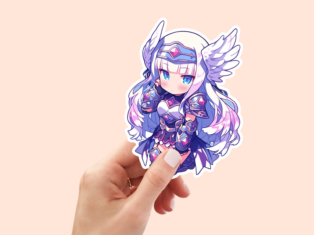 Kawaii Anime Chibi Sticker,cute Angel Sticker,kawaii Sticker,manga ...