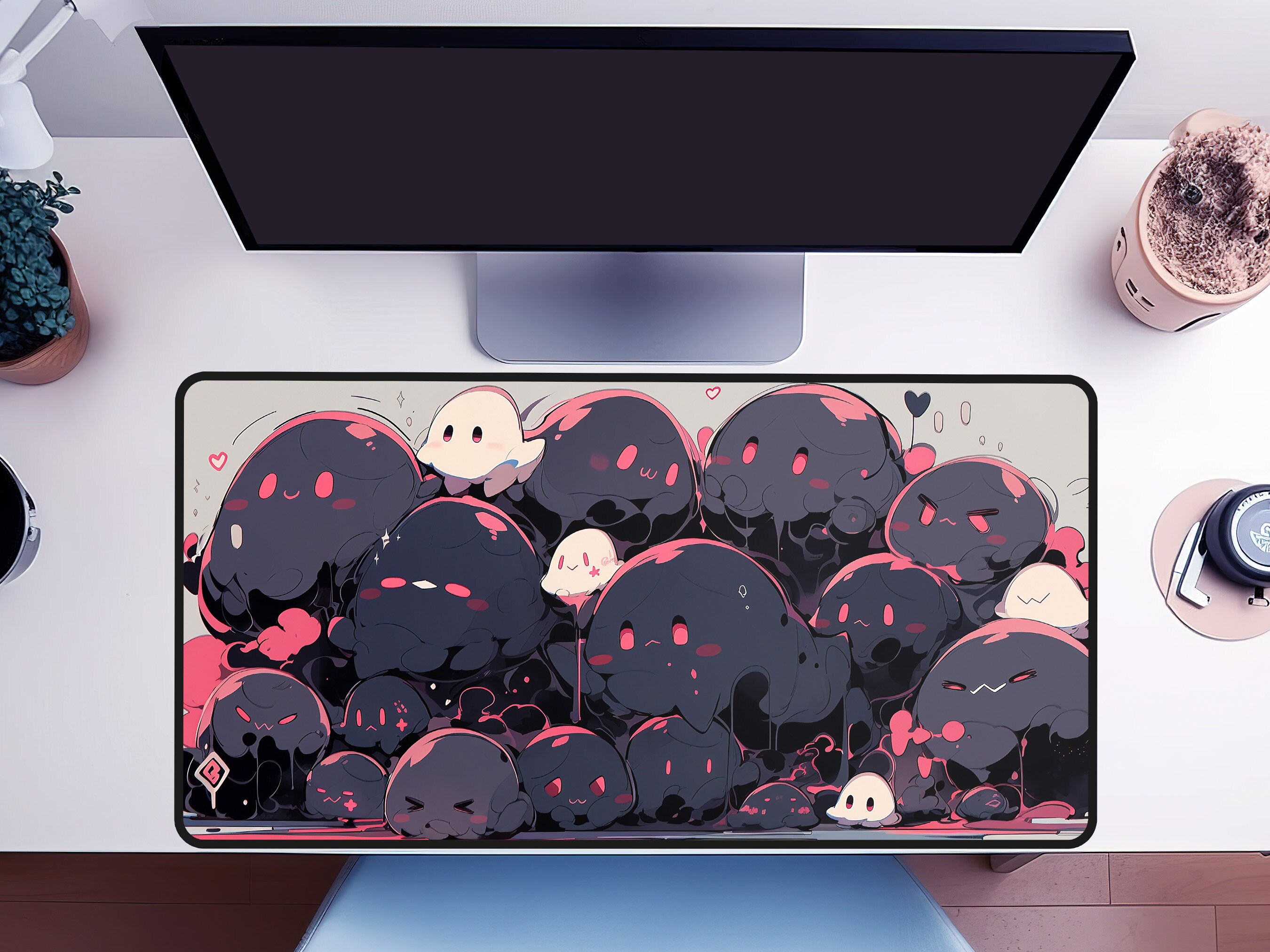 Cute Desk Mat,anime Kawaii Desk Mat,computer Mat,cute Laptop Sleeve,pc ...