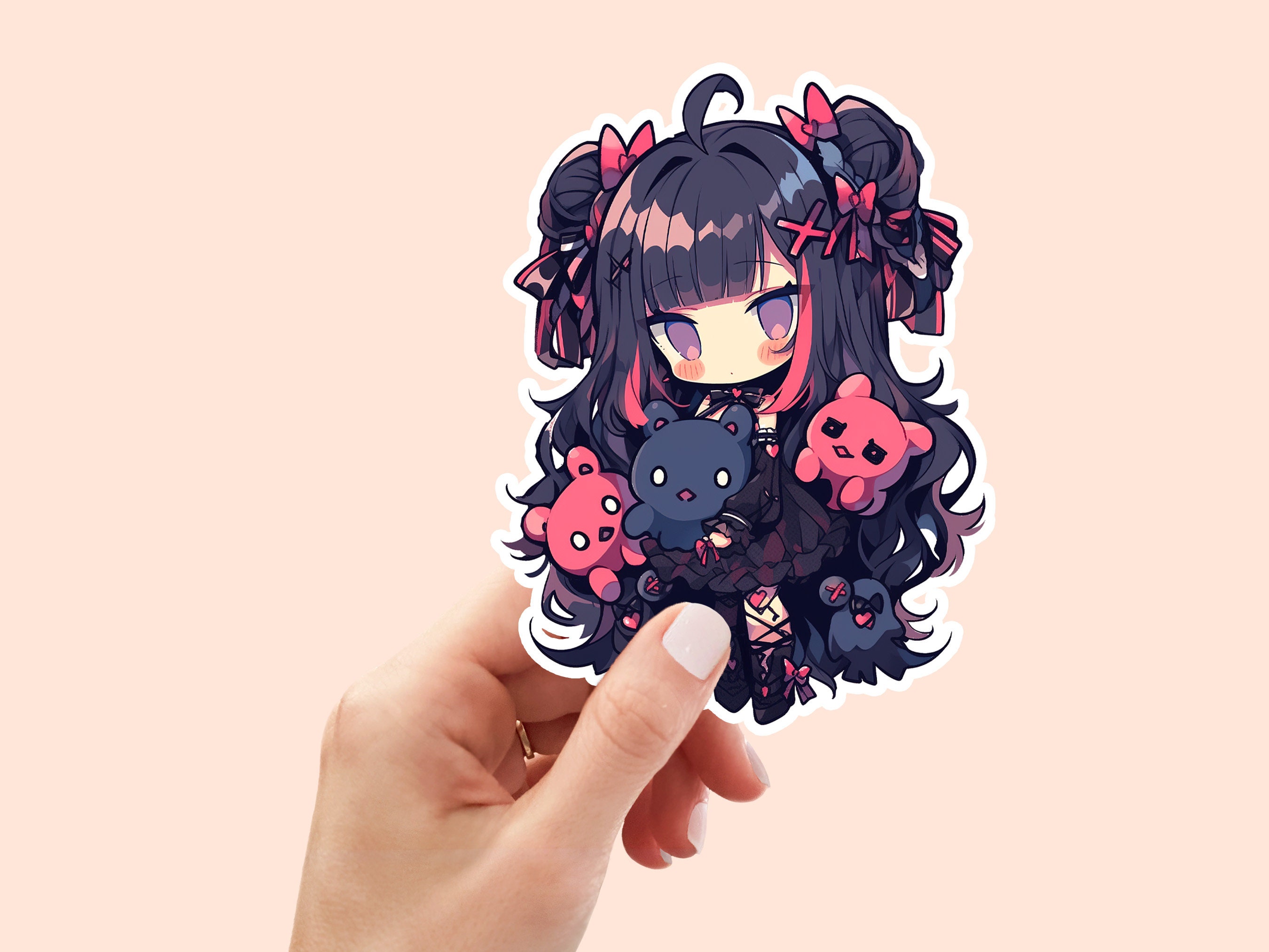 Kawaii Anime Chibi Sticker,laptop Sticker,phone Sticker,kawaii Stickers ...