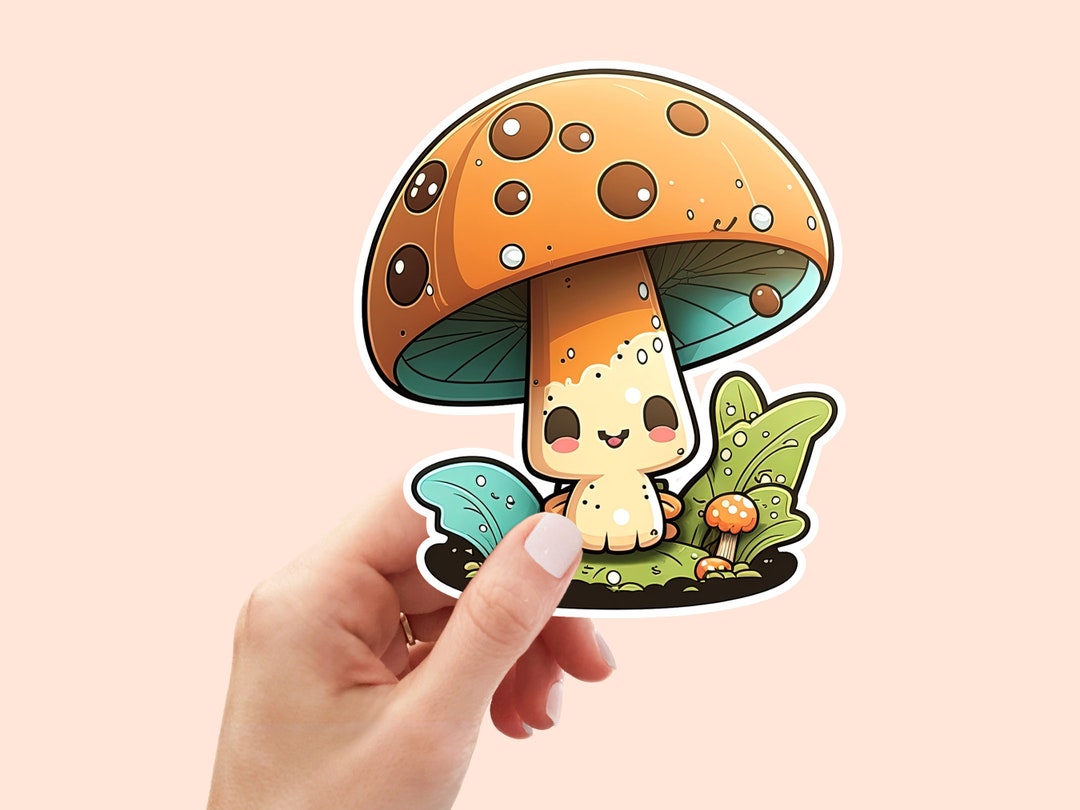 Cottagecore Kawaii Mushroom Sticker,cute Stickers,mushroom Art,polypore ...