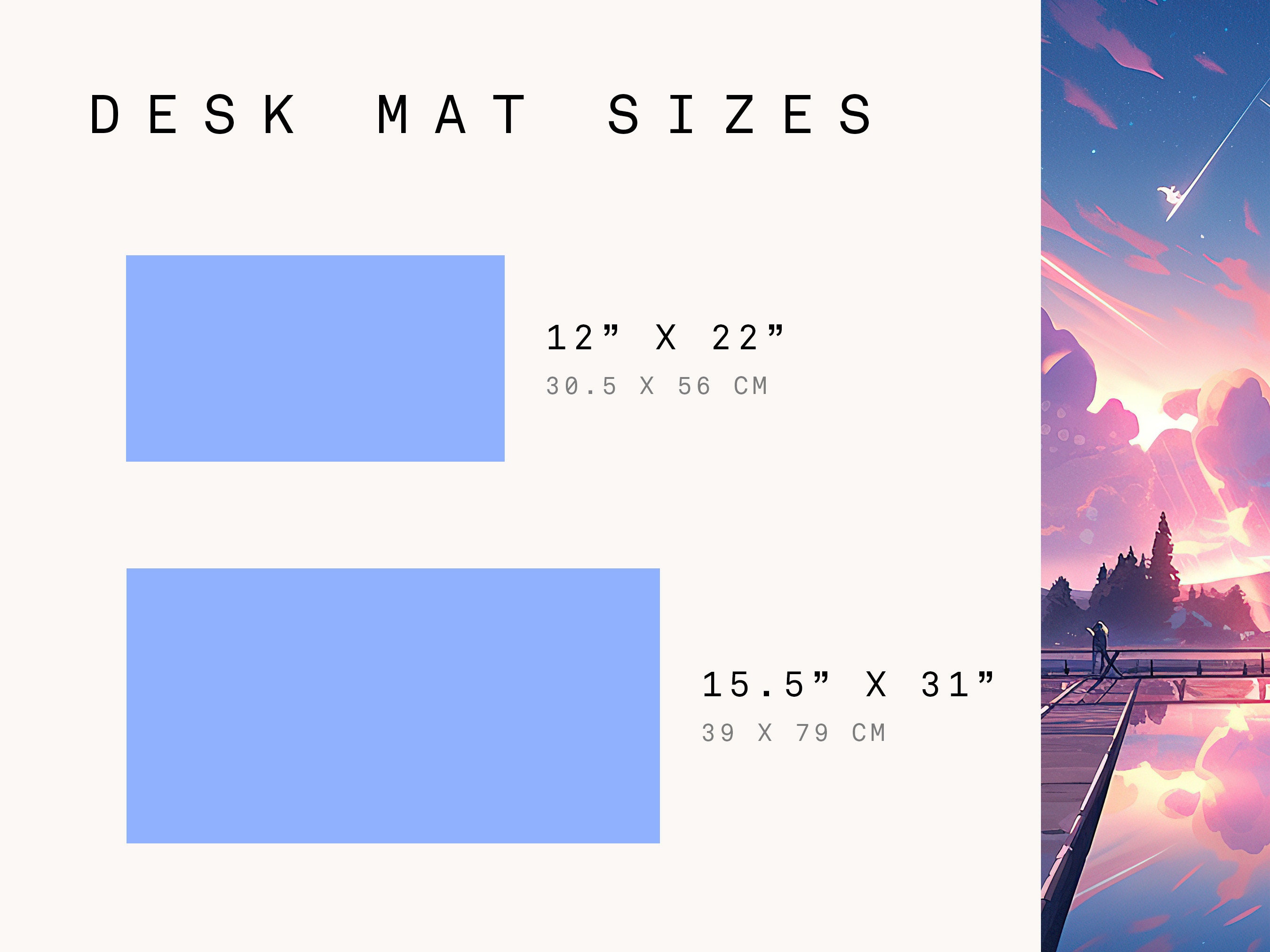 Lofi Anime Desk Mat, Lo-fi Vaporwave Desk Mat,koi Desk Mat,koi Fish ...