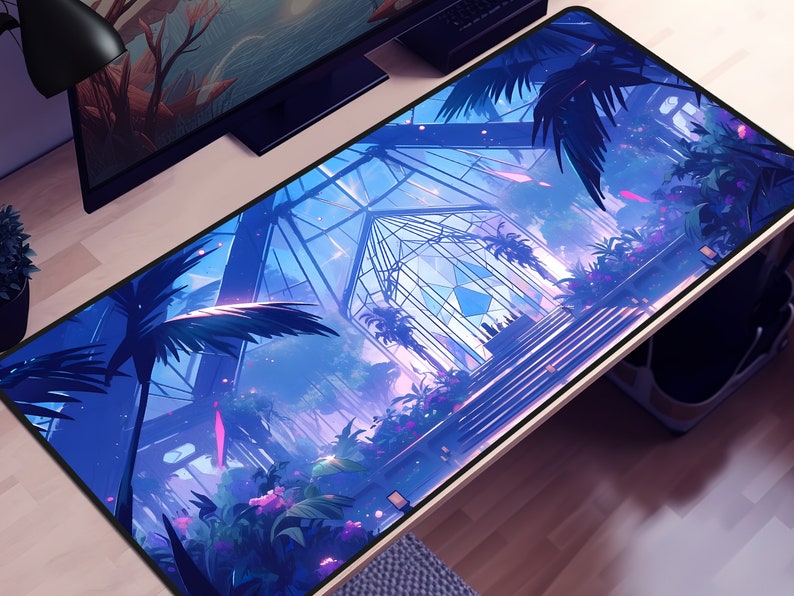 Lofi Anime Desk Mat Lo-fi Vaporwave Desk Matoversized Desk - Etsy