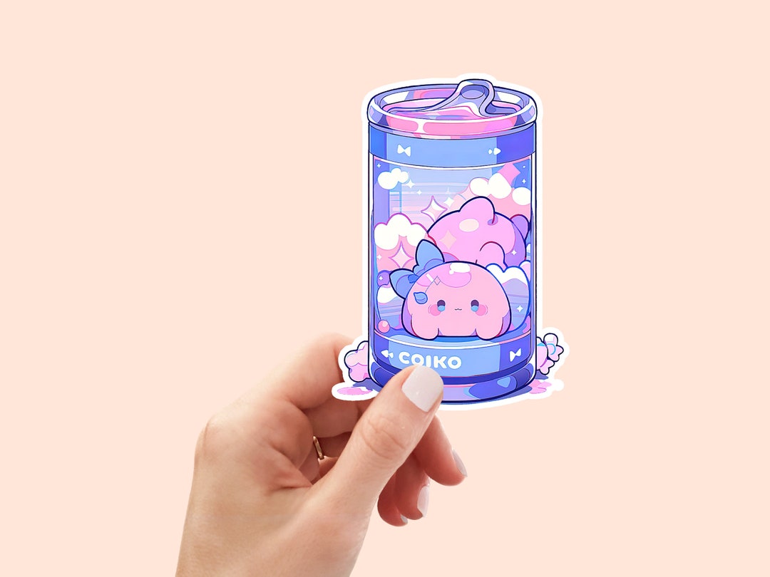 Kawaii Cute Soda Drink Stickers,marshmallow Sticker,kawaii Sticker,gift ...