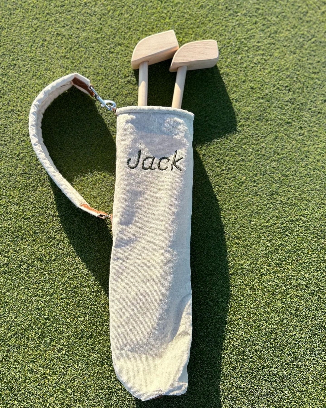 Baby/toddler Golf Bag & Golf Set Wooden Mini Golf Clubs, Kids Outdoor ...