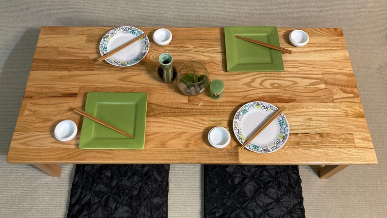 Chabudai Dining Table Low Dining Table Japanese Dining - Etsy