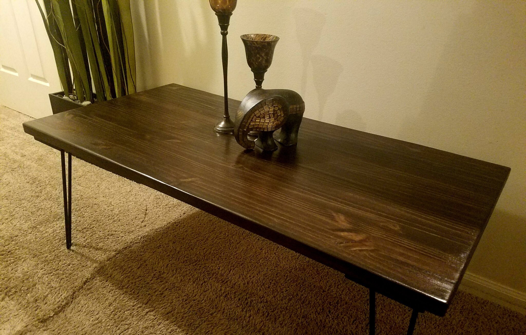 Chabudai Dining Table With Hairpin Legs Low Dining Table 2 - Etsy