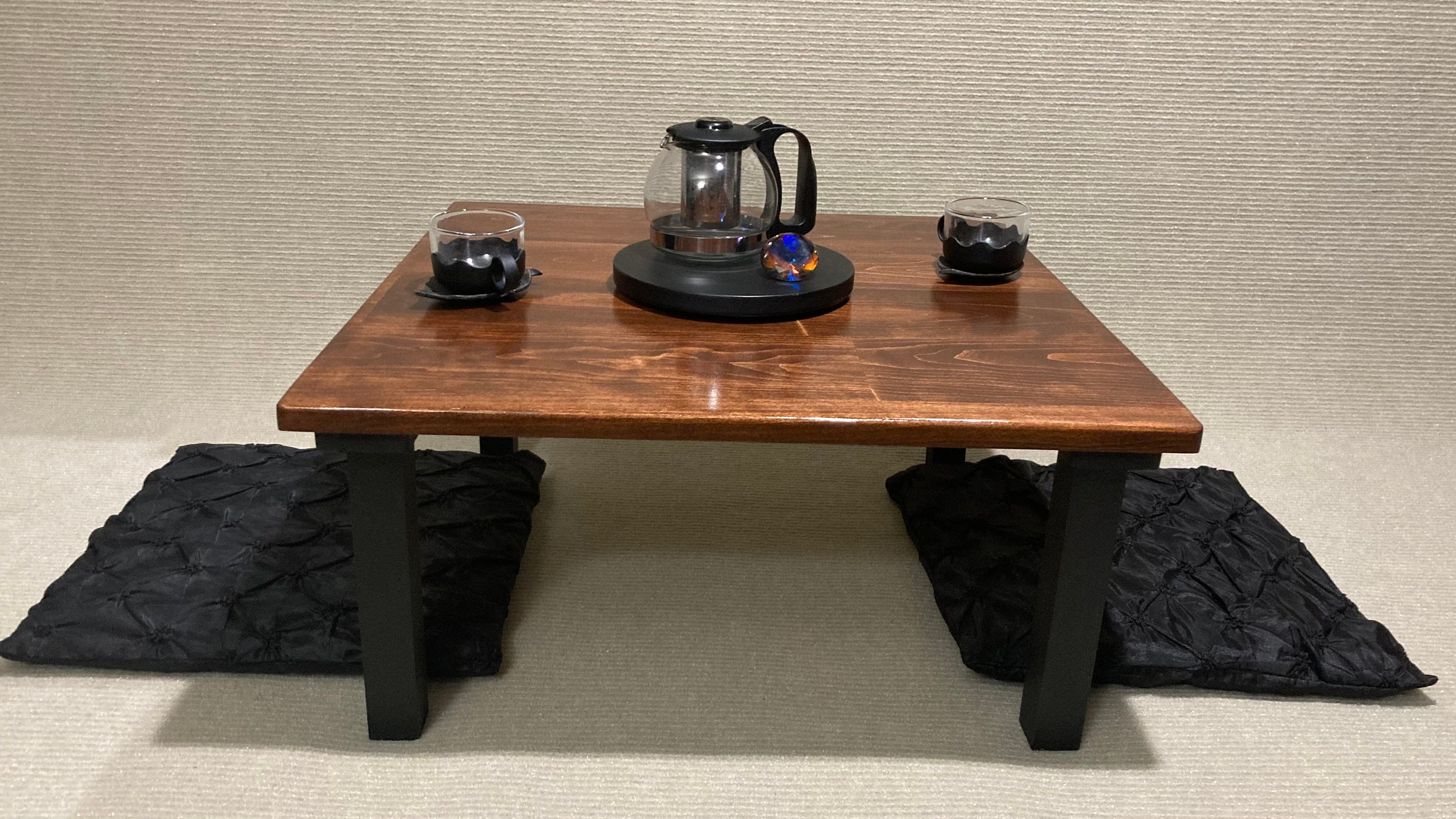 Chabudai Tea Table, Japanese Tea Table Low Mini Dining Table Desk Altar ...