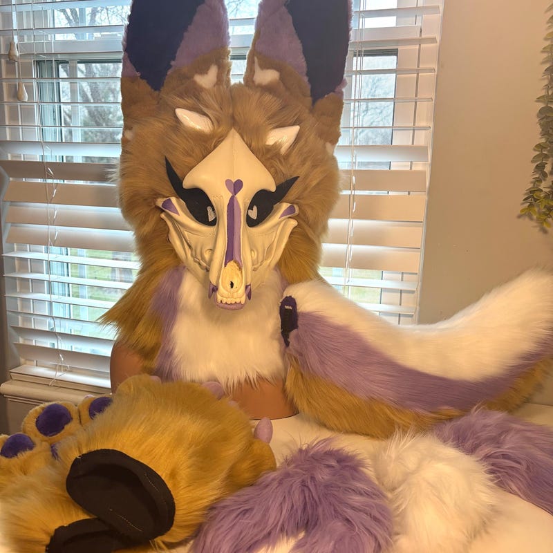 Skull Dog Mask Furry - Etsy