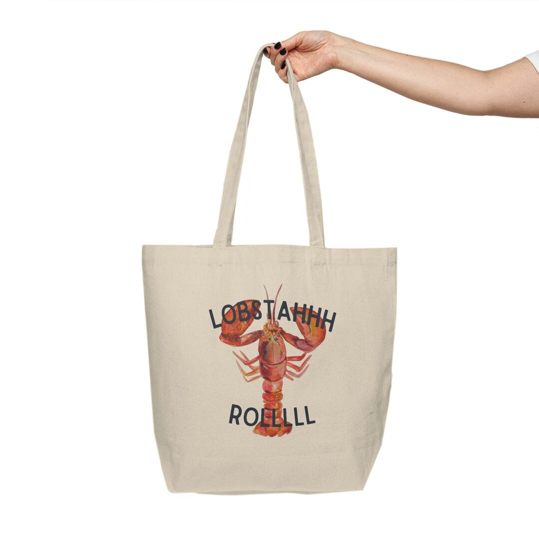 Lobster Roll Tote Maine Bag Summer Food Shirt Beach Bag Beach Week Tote ...