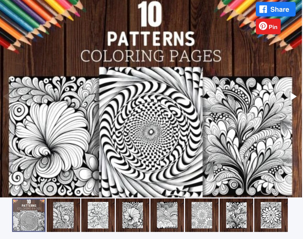 Intricate Pattern Coloring Pages