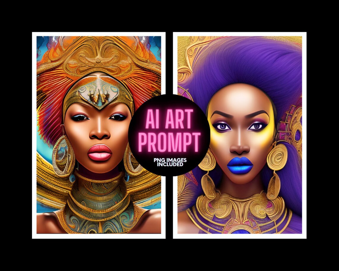 Midjourney Prompt Black Woman Ai Prompt Dalle E Hdr Midjourney 3d Ai Art Prompt Png