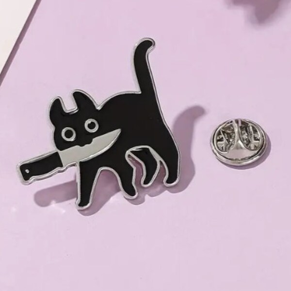 Cat Pin - Etsy