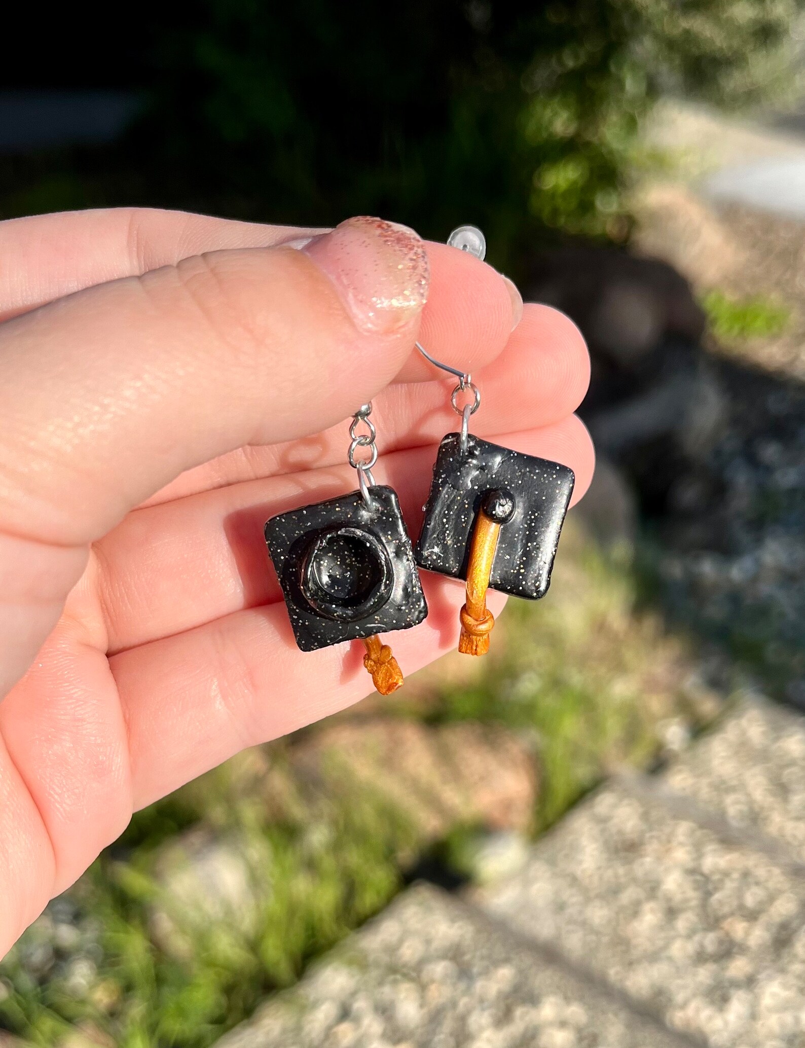 Graduation Cap Earrings Graduation Grad Cute - Etsy